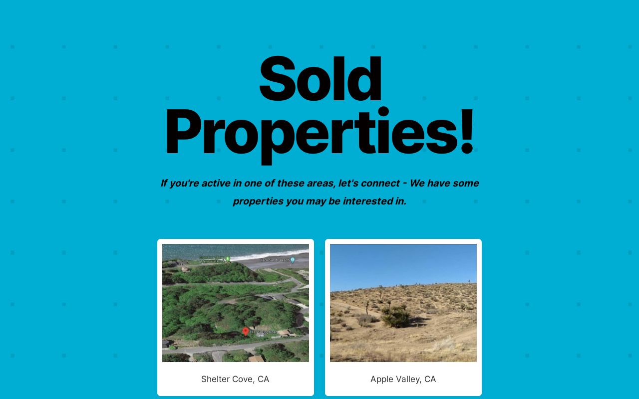 Previously Sold Properties